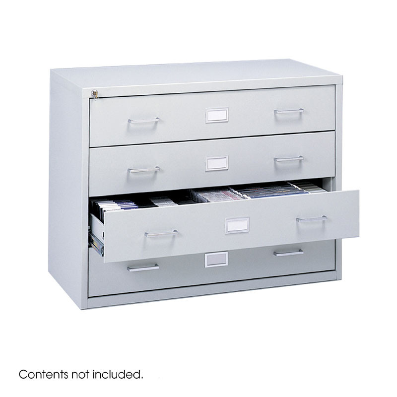 Safco 4935LG Steel Locking Audio Video Storage Cabinet Free Shipping!