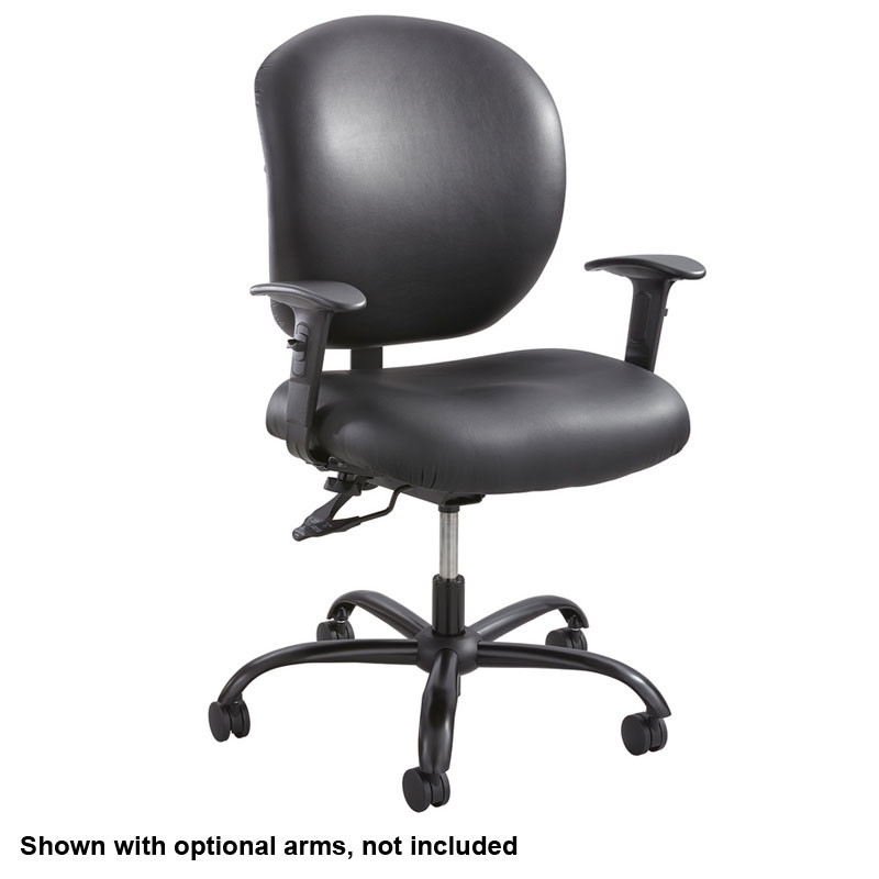 Safco 3391BV Alday 24/7 Black Vinyl Task Chair Free Shipping!