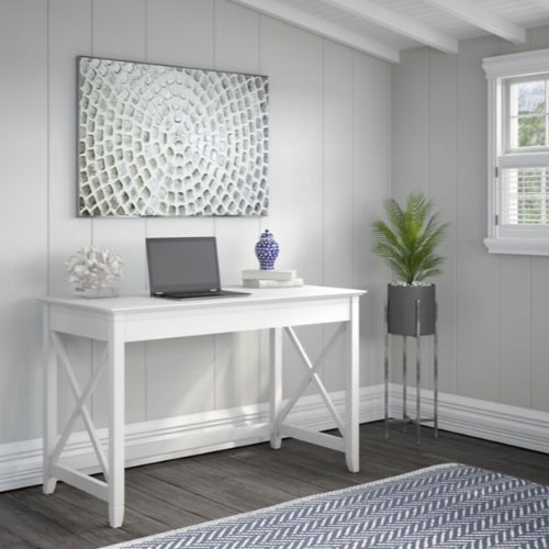 Bush Key West Writing Desk 48" KWD148WT-03 Free Shipping!