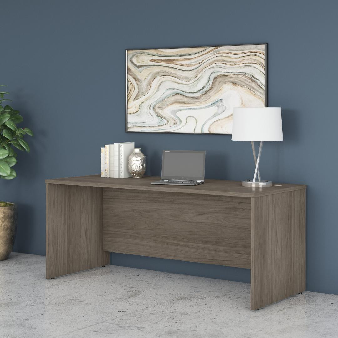 Bush Business Furniture Studio C Desk 72" Modern Hickory - SCD272MH ...