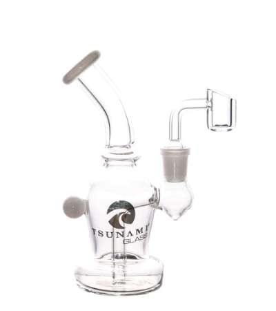 Buy Tsunami Glass - Tsunami Concentrate Rig Mini Bell 6″ White now