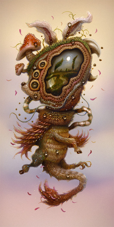 Original Artwork "Beast Angel 4" (SOLD) - Naoto Hattori Online Store