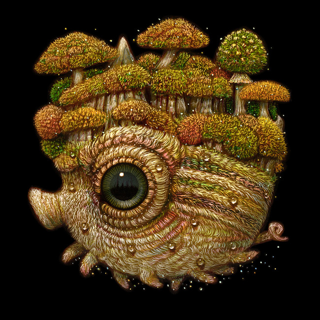 Original Artwork "Wood Sprite" (SOLD) - Naoto Hattori Online Store