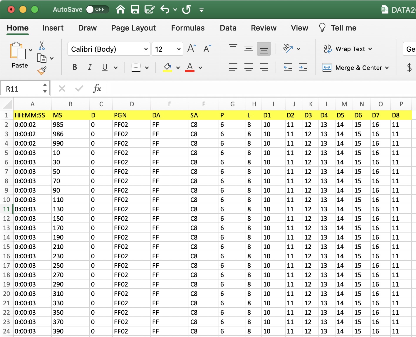 SAE J1939 To USB Gateway Records J1939 Data Frames (PGNs) To Micro SD ...