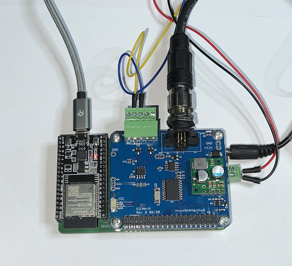 espBerry Project: ESP32 with NMEA 2000 & NMEA 0183 HAT - Copperhill