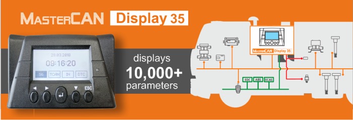 Powerful CAN Bus, SAE J1939 Display For On-Board Data Monitoring ...