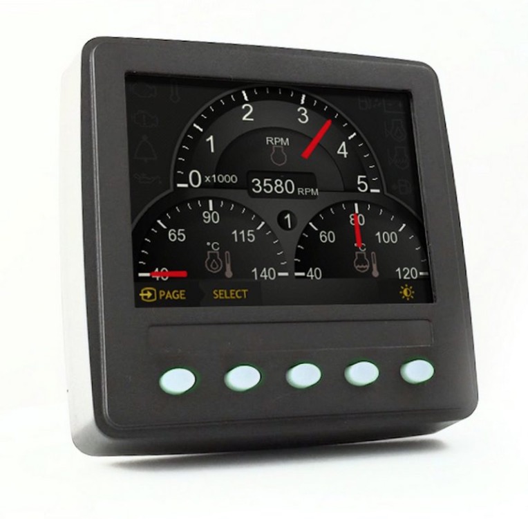 Rugged 3.5 Inch Color Display For Commercial Vehicles Supports Two CAN ...