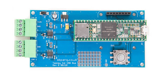 Teensy 3.6 Dual CAN Bus Breakout Board With OLED Display