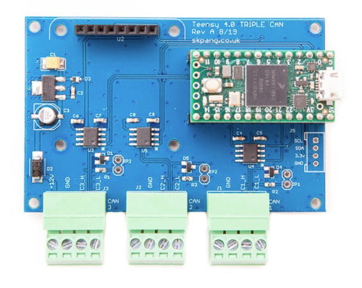 Arduino-Compatible Board with 2 CAN 2.0B And 1 CAN FD Port