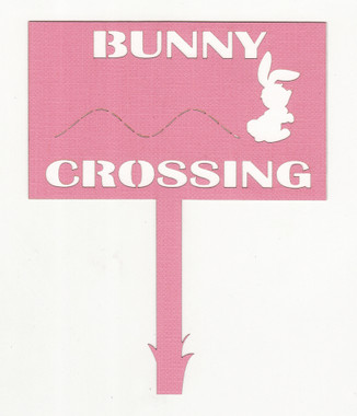 Bunny Crossing Sign - Want2Scrap