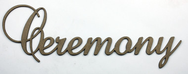 Ceremony - Fancy Chipboard Word - Want2Scrap