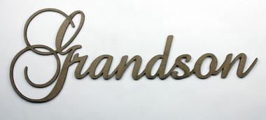 Grandson - Fancy Chipboard Word - Want2Scrap
