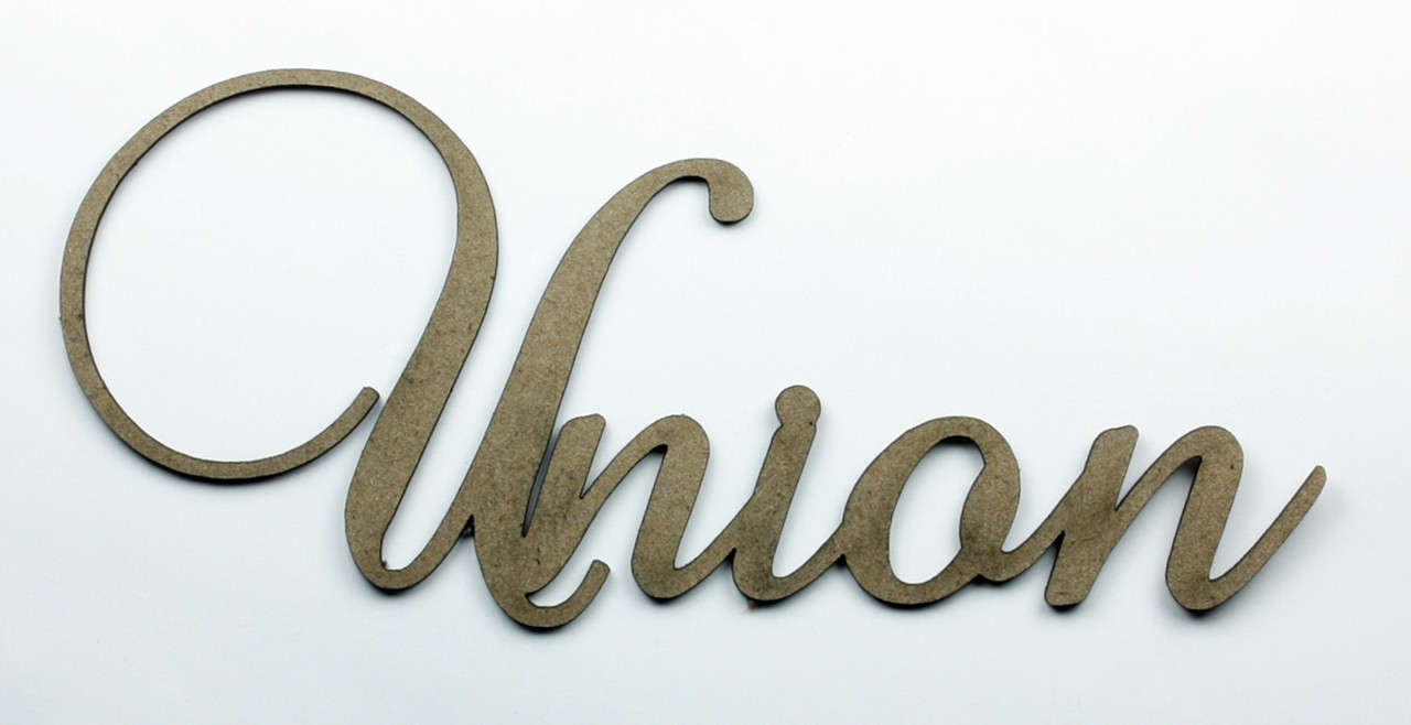 UNION - Fancy Chipboard Word - Want2Scrap