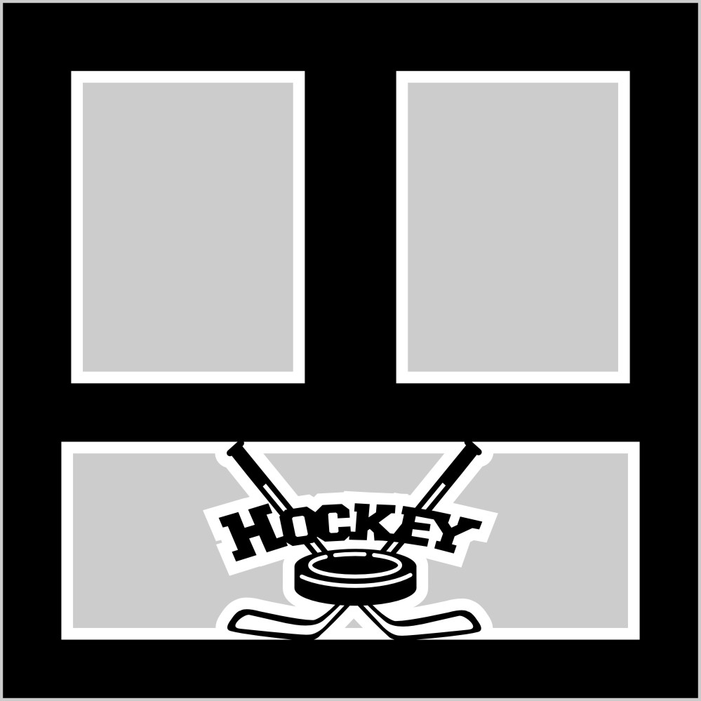 Hockey - 12x12 Overlay - Want2Scrap