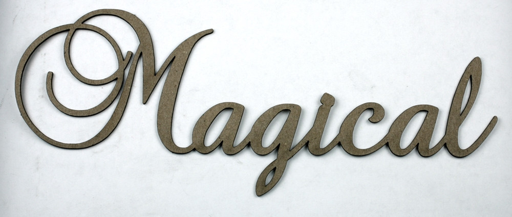 Magical - Fancy Chipboard Word - Want2Scrap