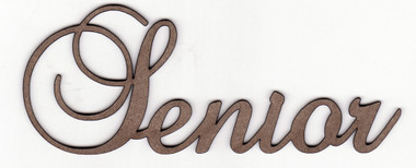 SENIOR - Fancy Chipboard Word - Want2Scrap