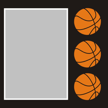 Basketball - 6x6 Overlay - Want2Scrap