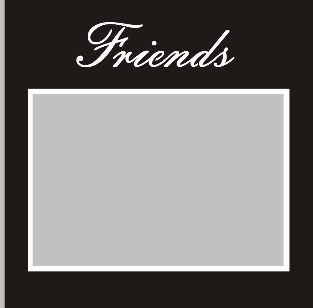 Friends - 6x6 Overlay - Want2Scrap