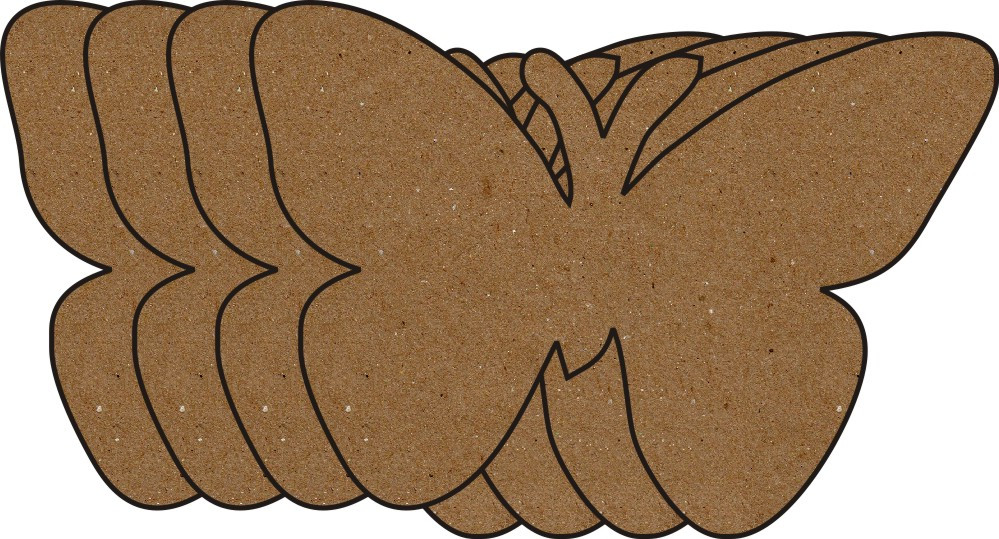 Butterflies 4 Pack - Chipboard Shapes - Want2Scrap