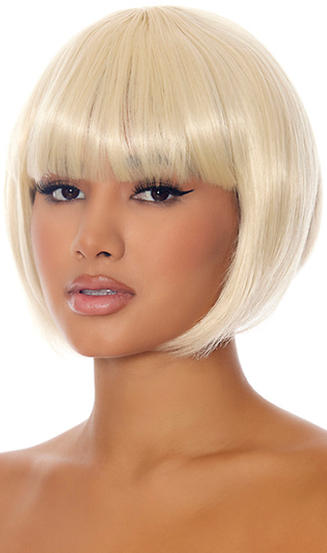 Blonde Bob Wig Bangs