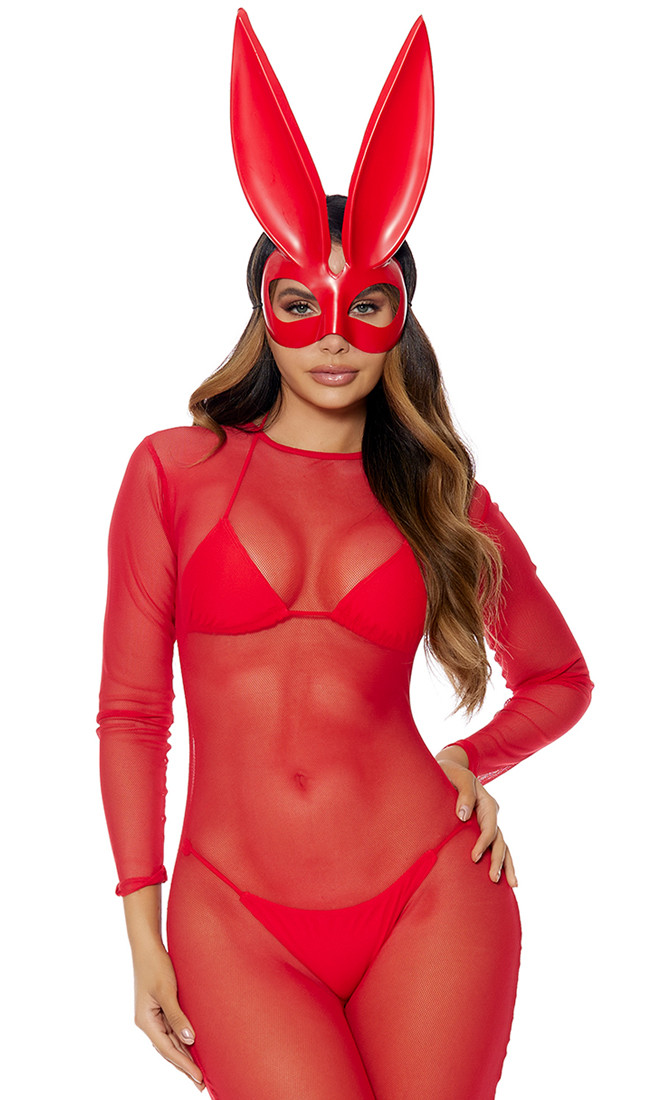 Simply Ear Resistible Sexy Bunny Costume Red