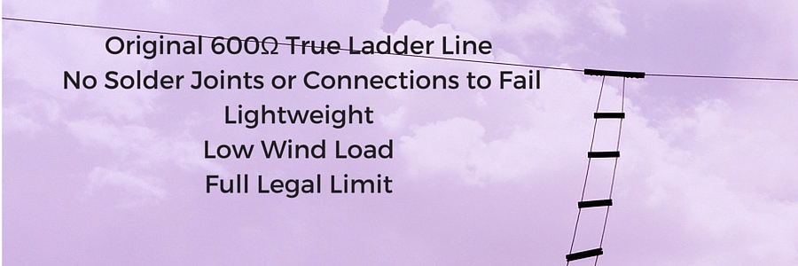 The Classic W7FG Multi Band Open Wire Fed 600 Ohm Ladder Line Dipole ...