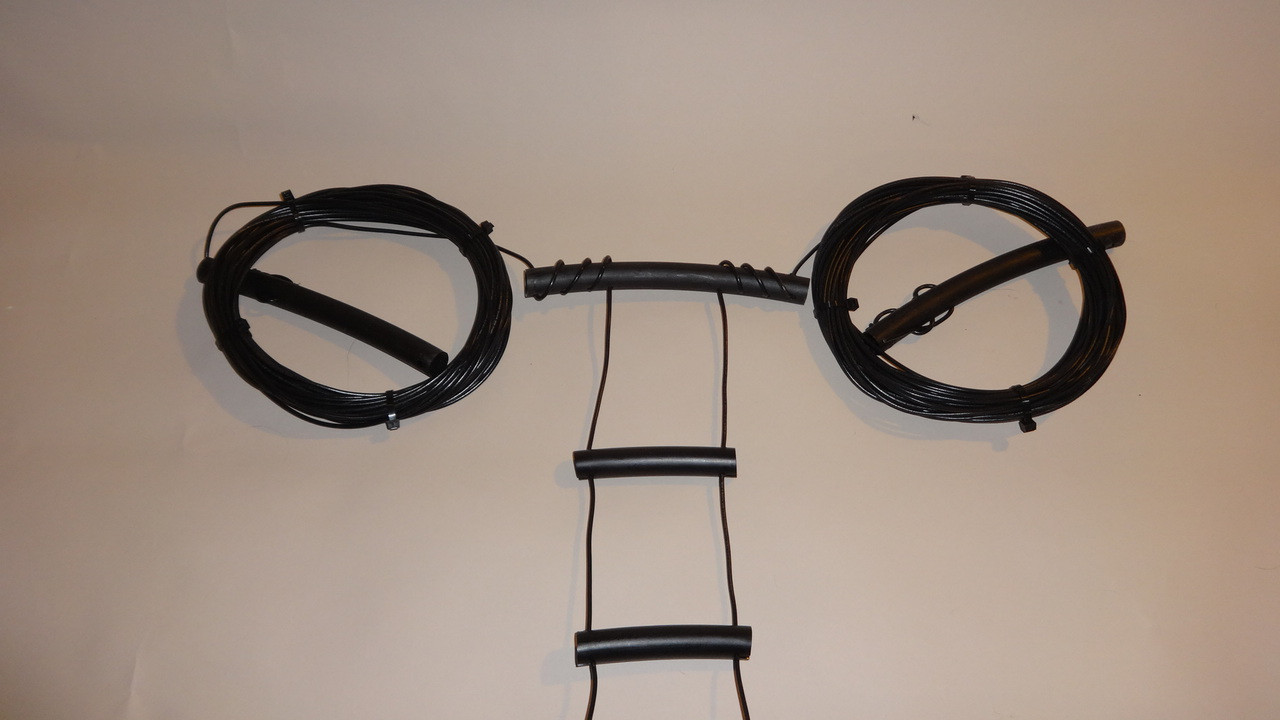 80-10 Meter W7FG True Ladder Line Open Wire Fed Dipole 125' Dipole 50 ...