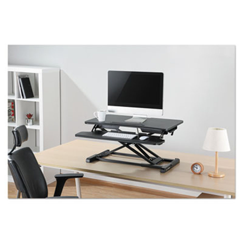 ALERA Sit-Stand Workstation Desk Riser Stand up Desk Converter