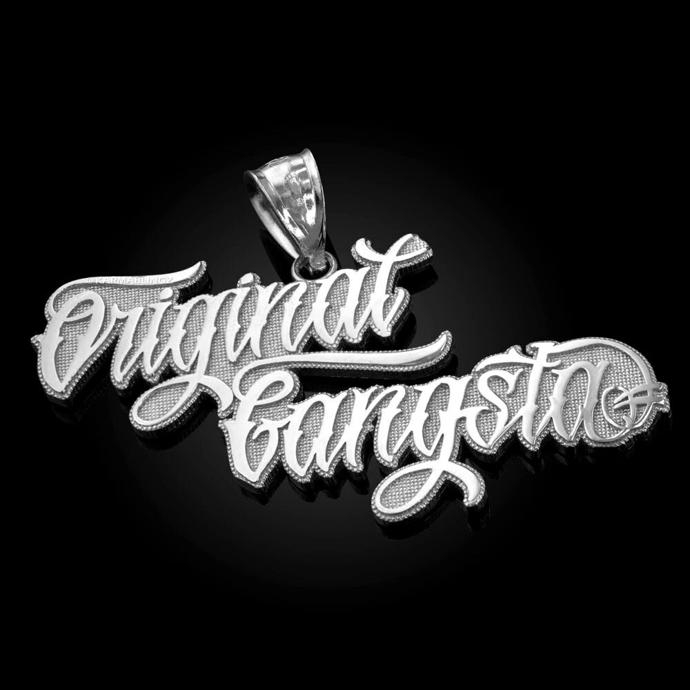ORIGINAL GANGSTA Sterling Silver Hip-Hop Pendant