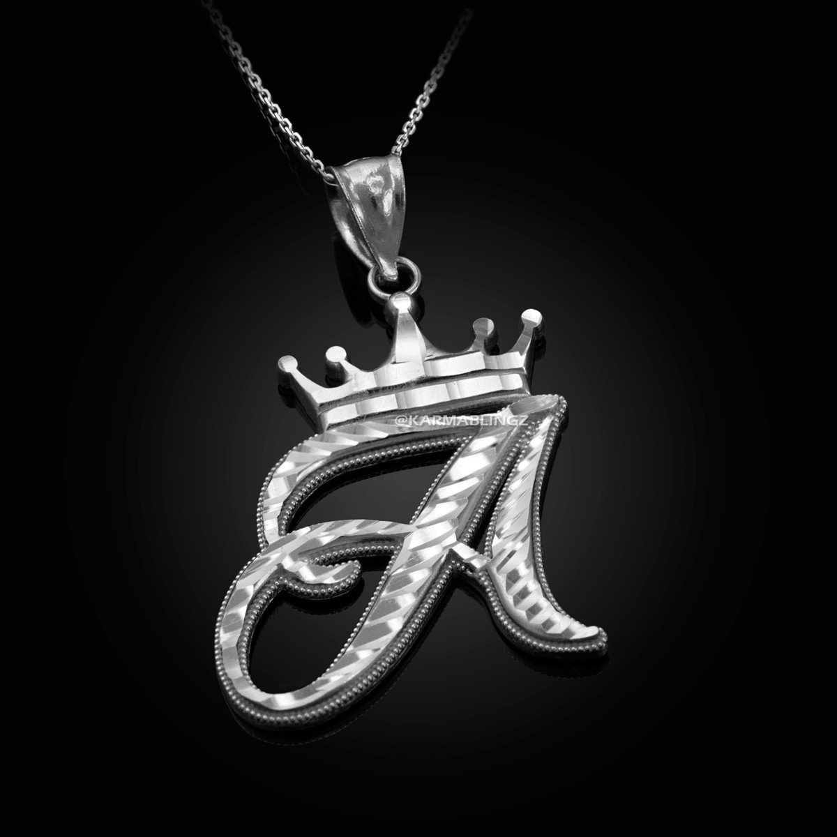 The Letter A In Silver