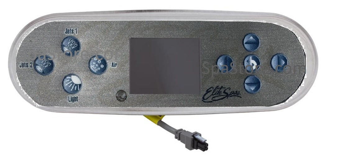 Elite Spas Topside Control Panel 9 Buttons With Air Size 9-7/8" x 3-3/8"