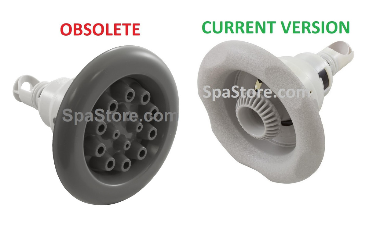 5" Inch Foot Jet Dr Wellness 14 Nozzles with Gray Face White Threaded ...