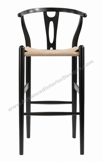 Wishbone Counter Stool - Black