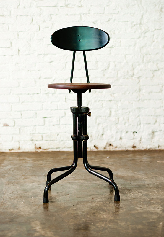 Industrial Nuevo L'usine Adjustable Low Stool | Industrial Bar and ...
