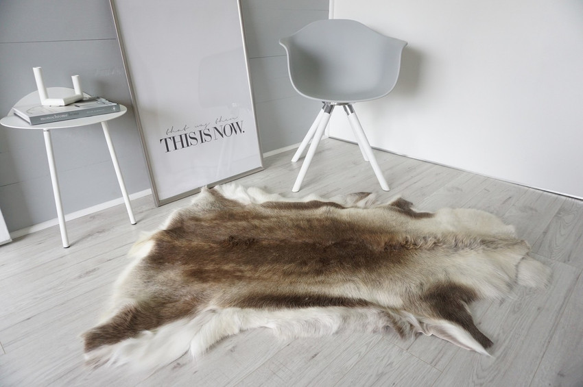 Genuine Super Soft - Extra Large Scandinavian Reindeer Skin Rug RE 356 ...