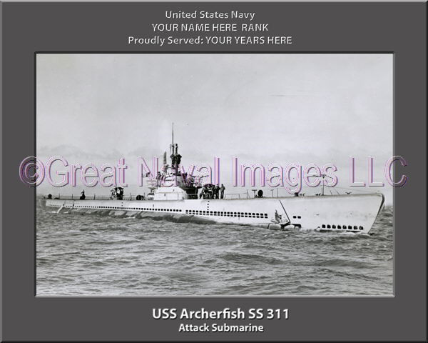 USS Archerfish SS 311 Personal Submarine Canvas Print