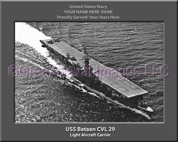 USS Bataan CVL 29 Personalized Ship Canvas Print Photo (2) | Great ...