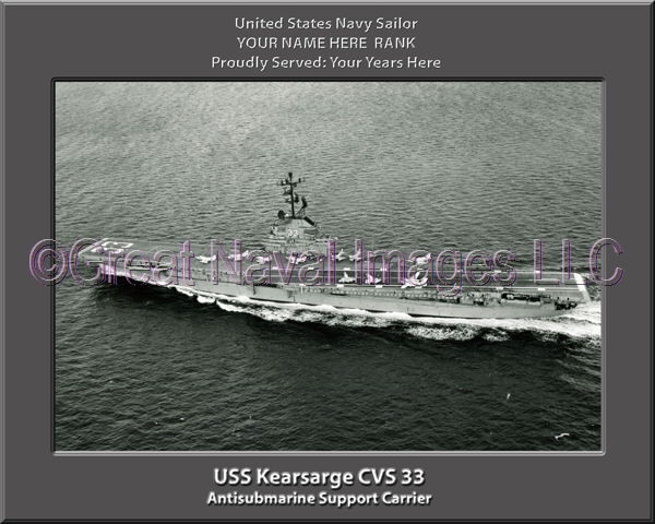 USS Kearsarge CVS 33 Personalized Ship Canvas Print Photo (2) | Great ...