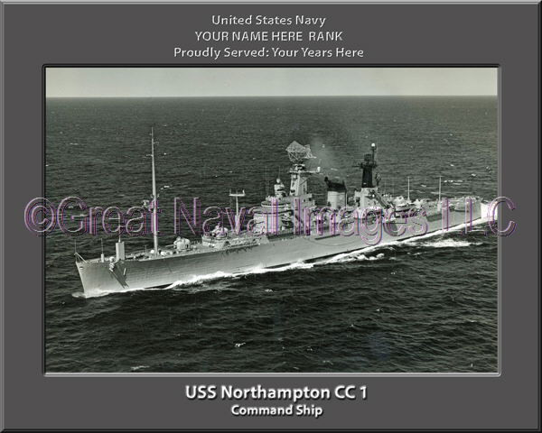 USS Northampton CC 1 Personal Ship Canvas Print Photo US Navy Veteran ...