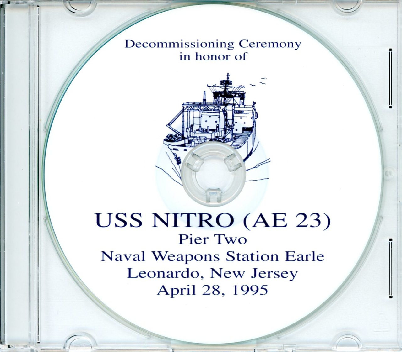 USS Nitro AE 23 Decommissioning Program on CD 1995