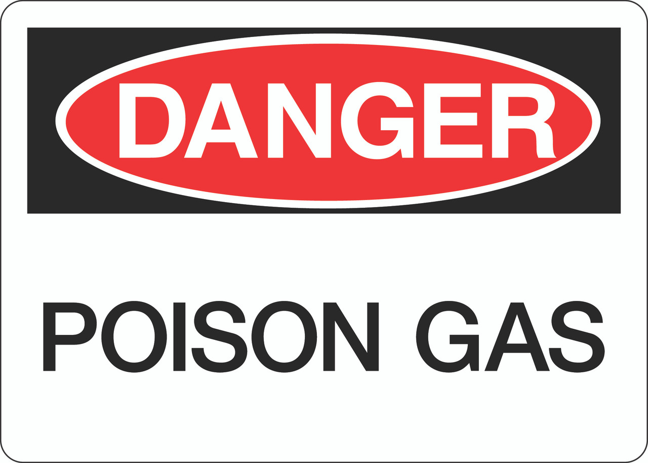 Danger Sign - Poison Gas - 5S Supplies LLC