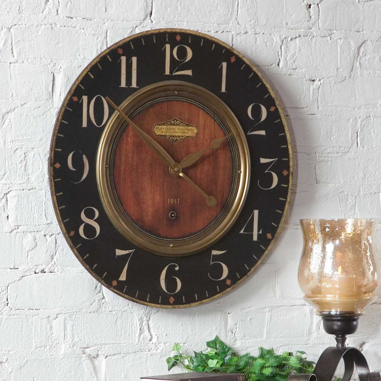 Balestrino Wall Clock 23" - BellaSoleil.com