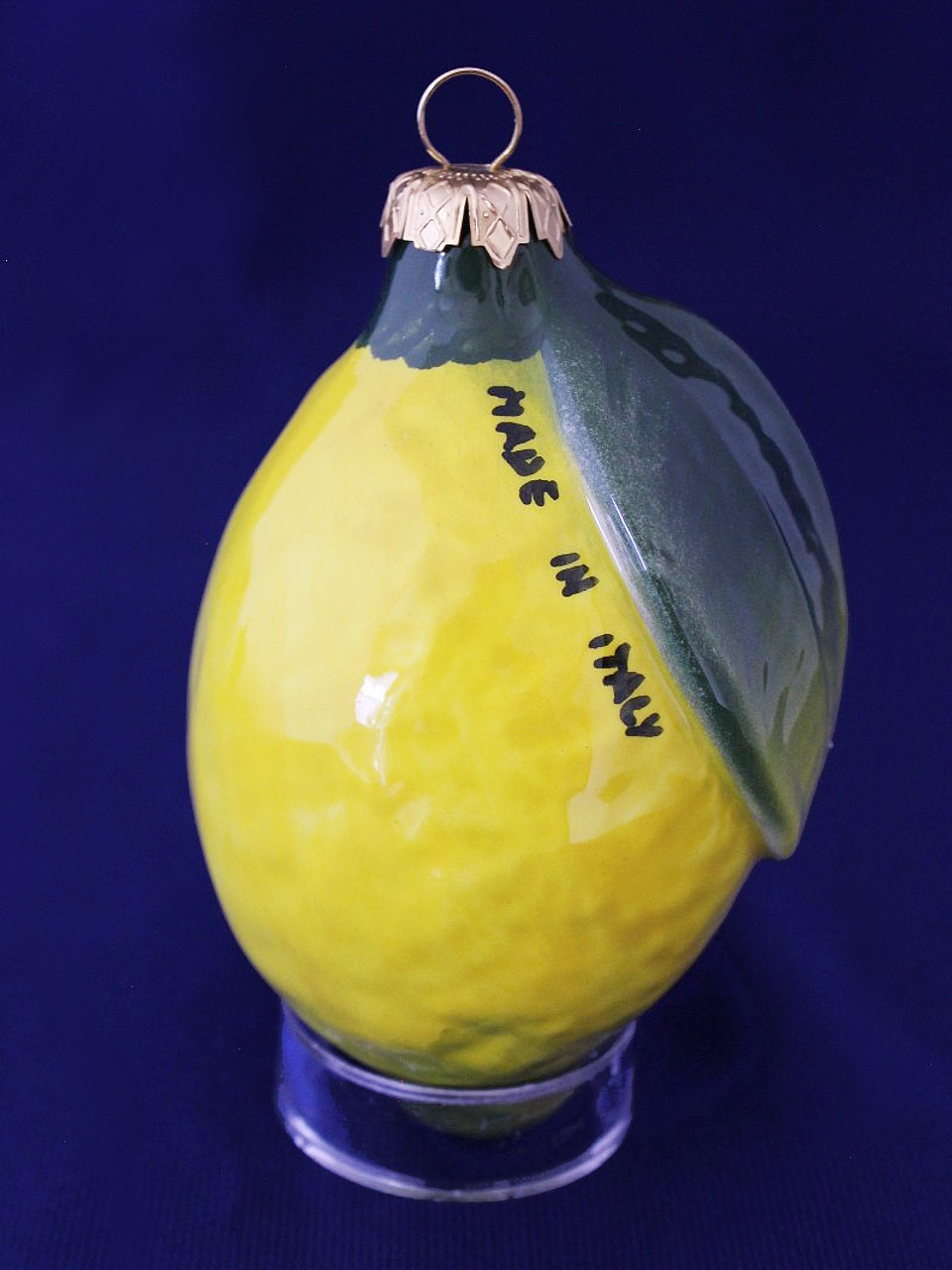 BellaSoleil.com - Italian Ceramic Lemon Christmas Ornament
