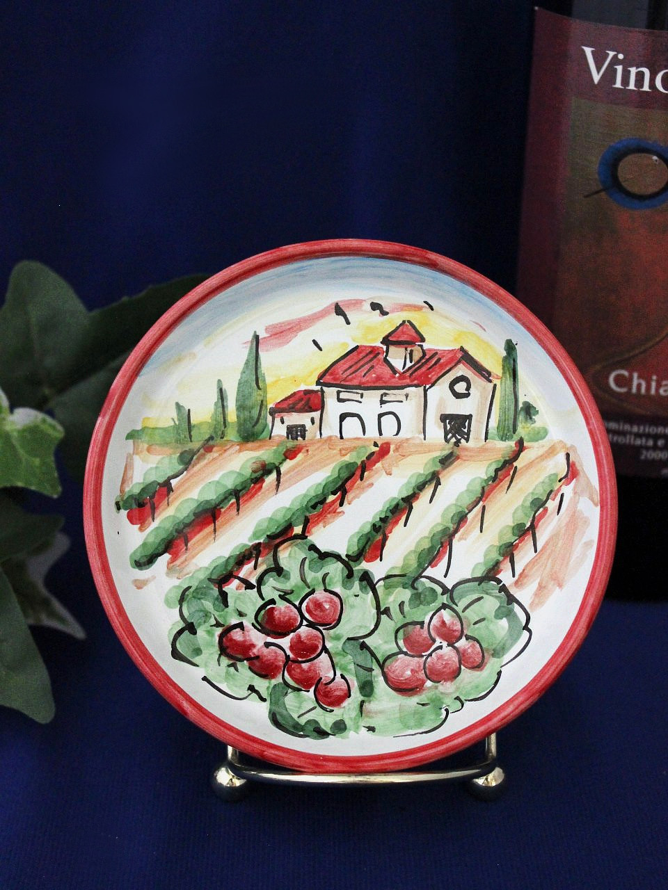 BellaSoleil.com - Tuscan Landscape Vineyard Wine Coaster