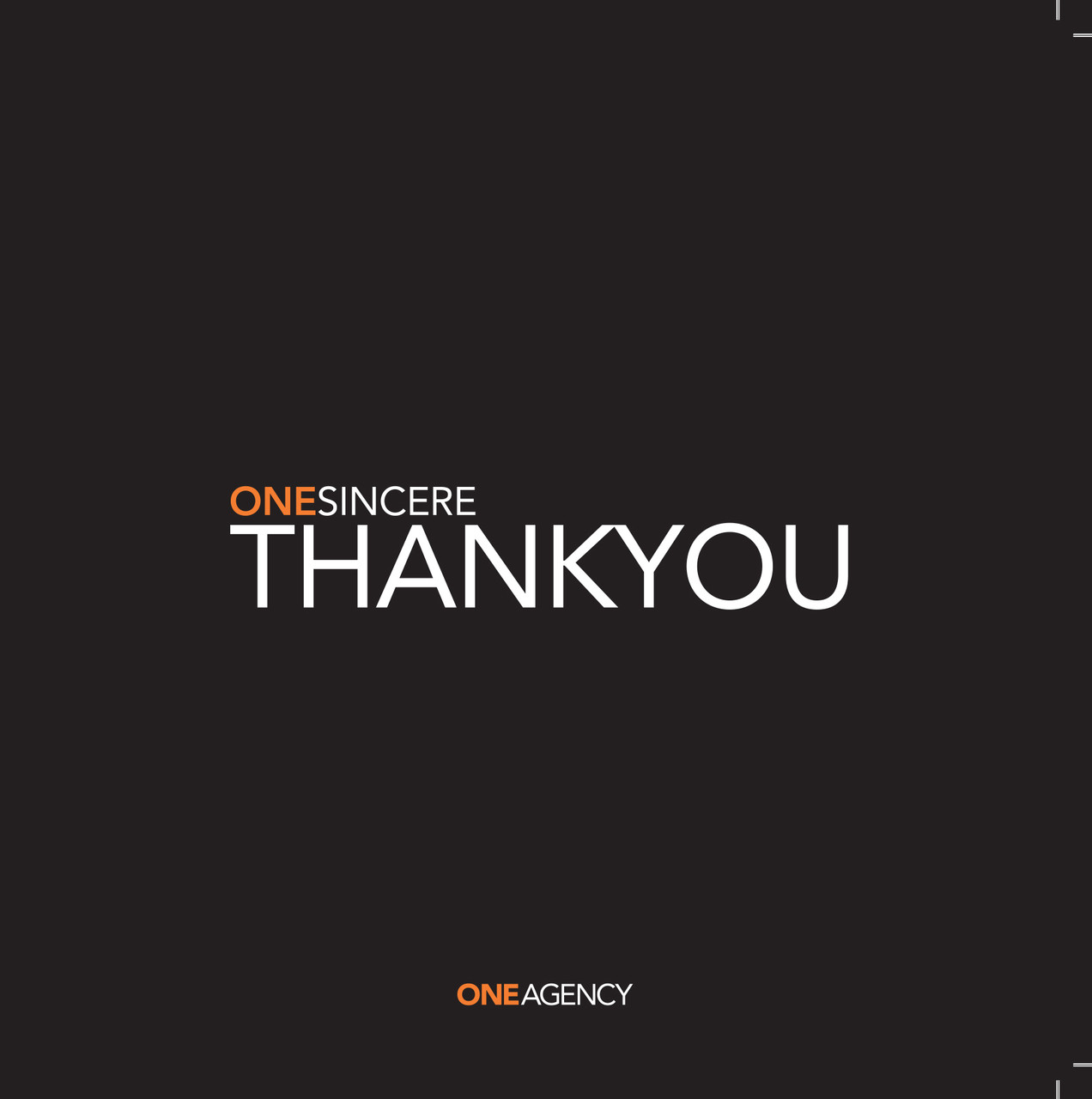 Thank you | One Agency