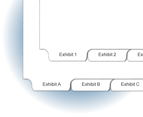 Bottom Tab Dividers | Exhibit Tabs, Blank Tabs & More | From LegalSupply