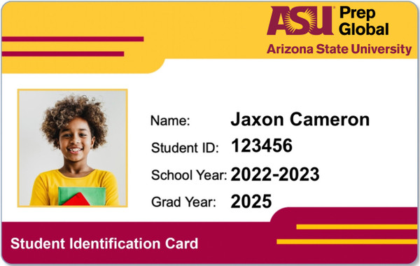 ASU Global Student ID Card - Academic Excellence