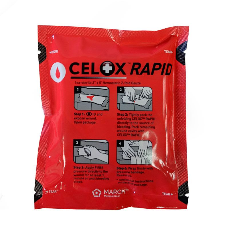 Celox Z-Fold Rapid Hemostatic Gauze Celox Z-Fold Rapid Hemostatic Gauze