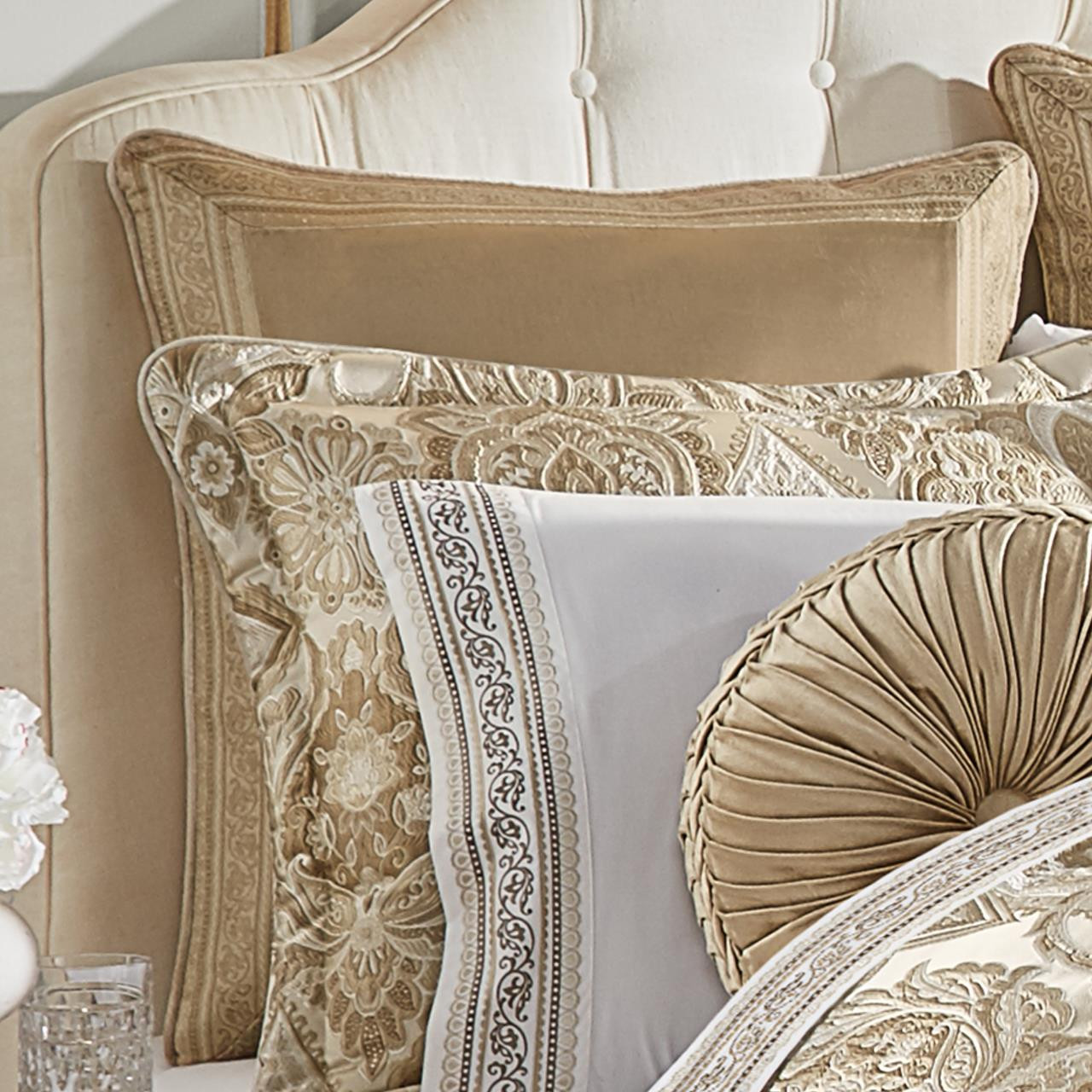 Sandstone Beige Euro Sham by J Queen New York | Paul's Home Fashions