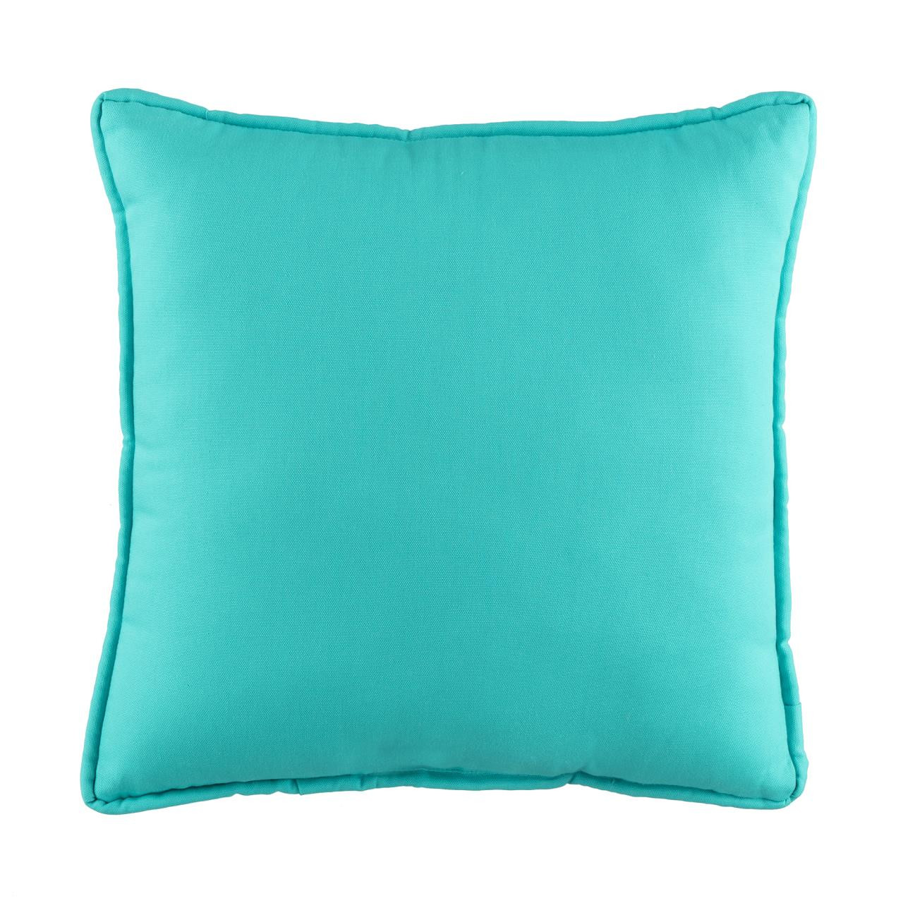 In the Sea Blue Square Pillow by Thomasville | Paul's Home Fashions